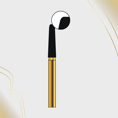 G/546-020S (847KR) 10-Pk , Multi use Diamond Gold Bur Rounded Taper Sh ...